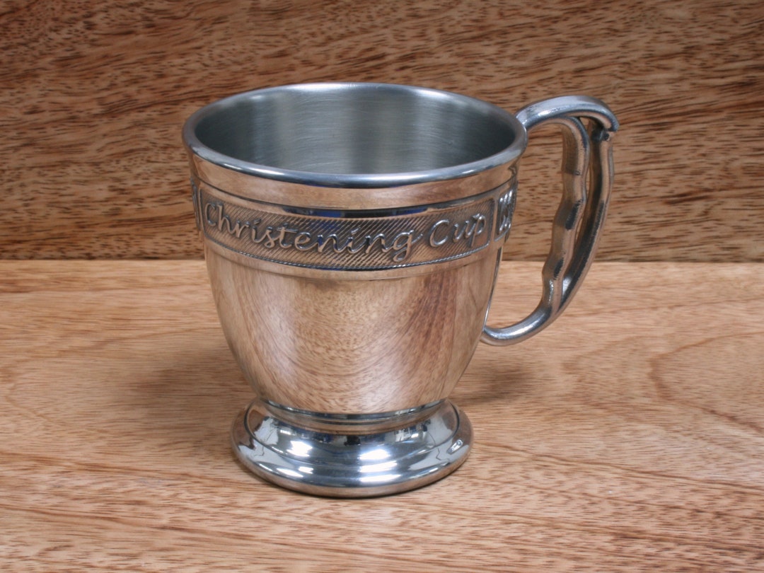 Personalised Engraved Christening Cup Made From English Pewter - Etsy