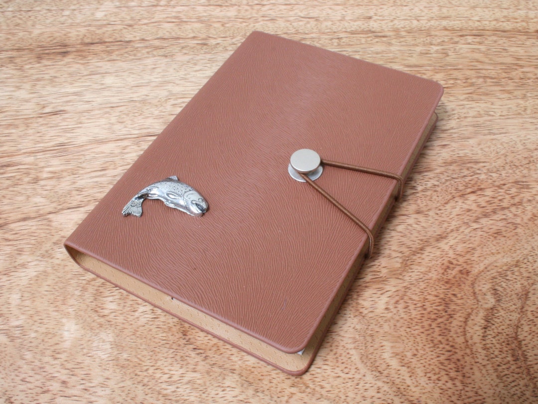 Rainbow Trout Pewter Emblem A6 Notepad Pocket Size Notebook Ideal Fly Fishing Father's Day Gift ...