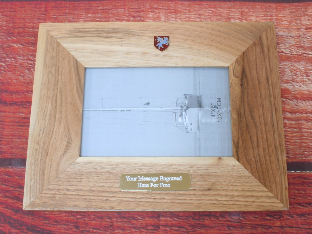 British Military Regiments Wooden Frame Oak 6x4 Landscape or Portrait ...