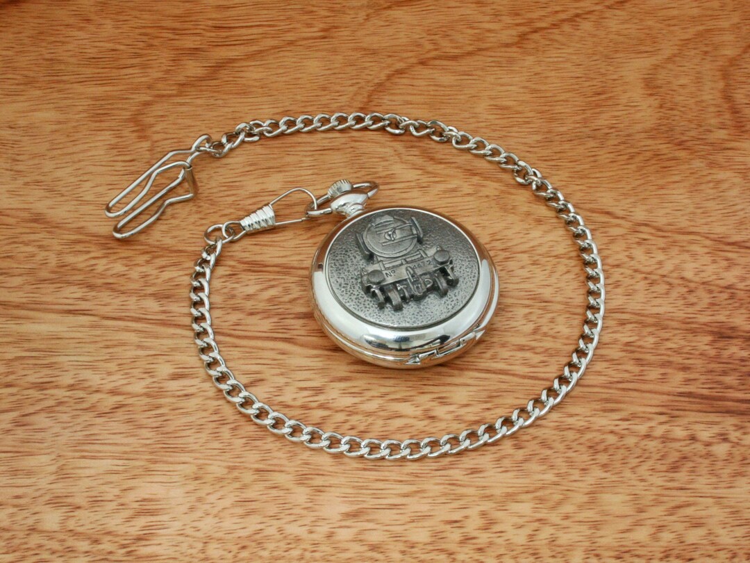 Flying Scotsman Locomotive Design Pocket Quartz Watch Pewter Free ...