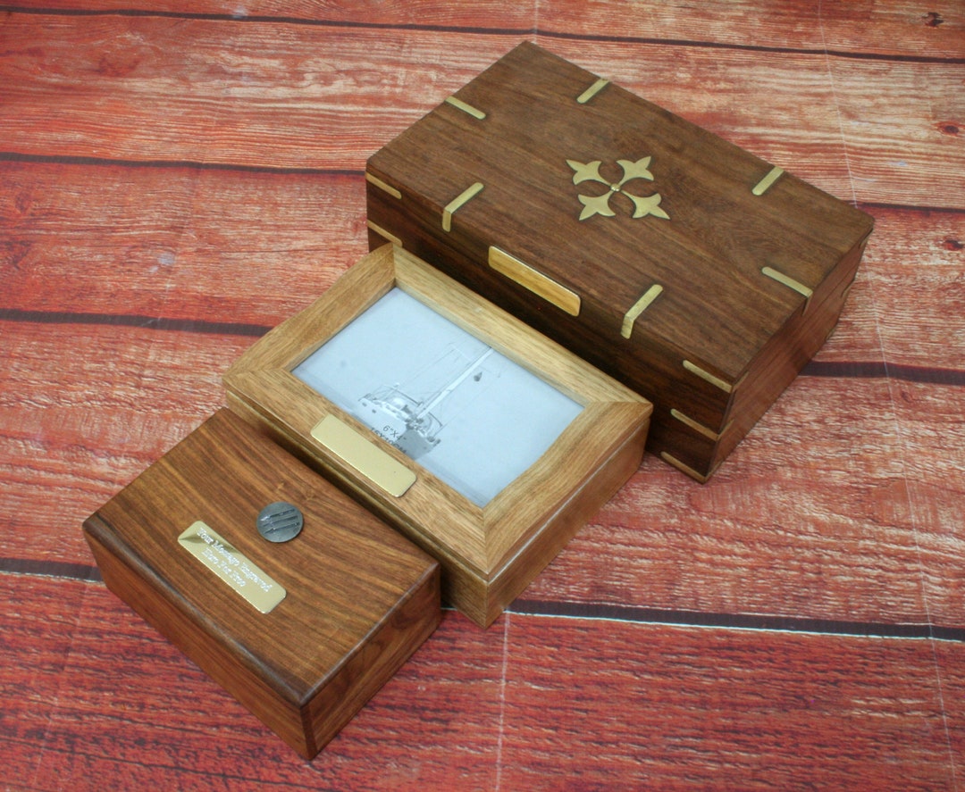 Historical Symbols Wooden Jewellery Memory Keepsake Boxes With ...