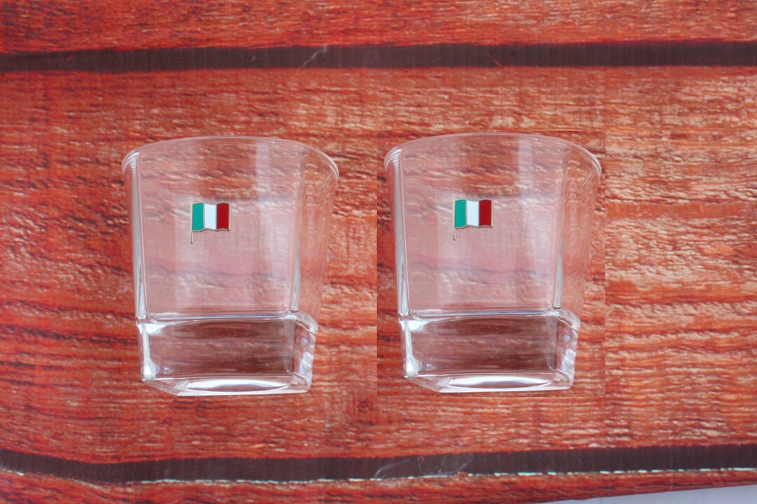 Flags of the World Whisky Tumblers Pair of Crystal Glasses Birthday ...