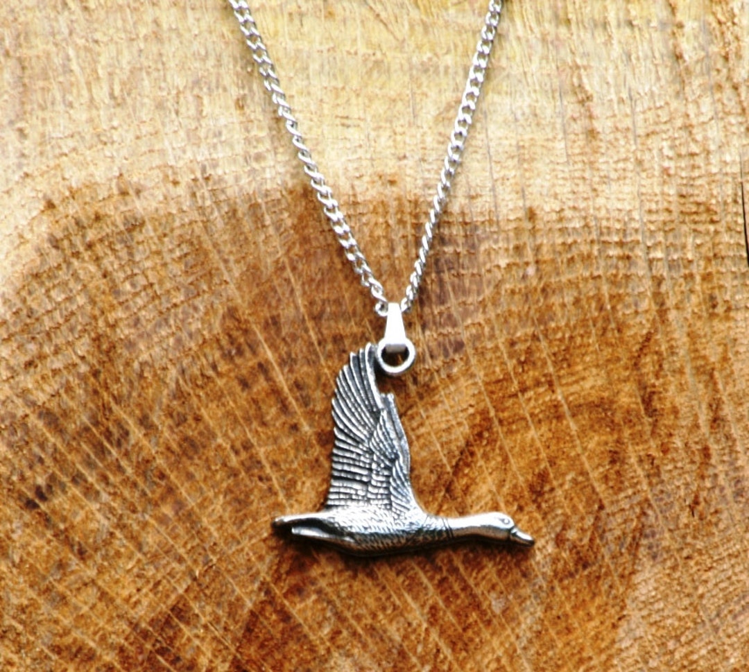 Duck Pewter Necklace & Pendant Ladies Hunting Father's Day Gift Nlk - Etsy