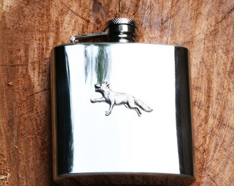 Fox Hunting Flask - Etsy