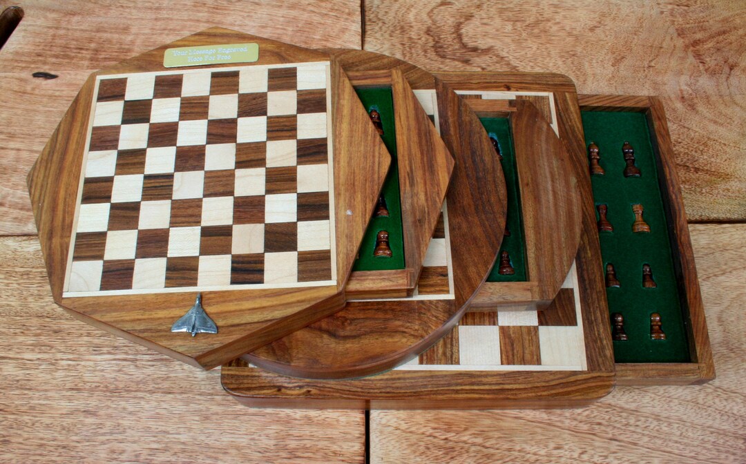 Airplanes Chess Set Square, Octagonal or Round Magnetic Board With ...
