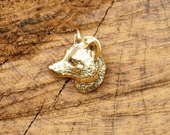 Wolf Head Enamel Pin - Etsy