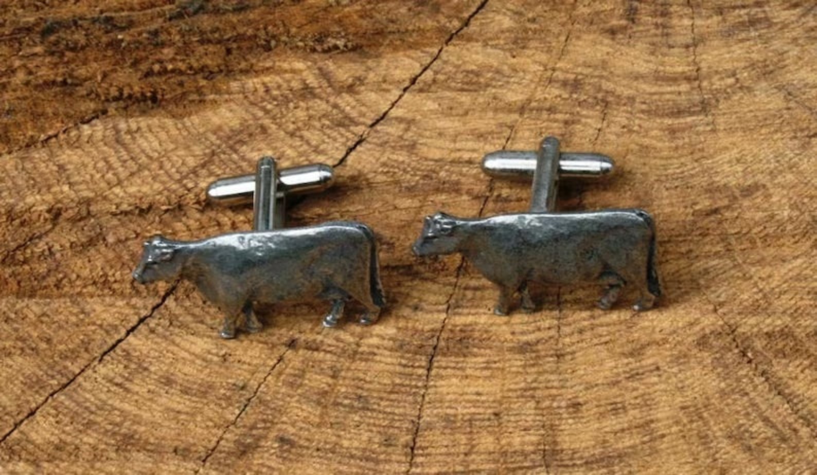 Dairy Cow Cufflinks Pewter UK Handmade Milk Maid Mothers Day - Etsy