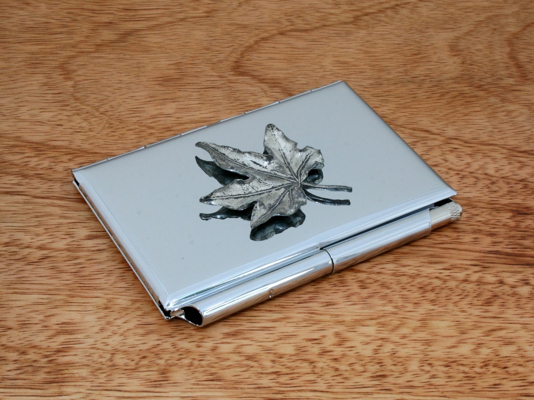 Canadian Icons Metal Notepad Memo Card Holder With Personalised Free ...