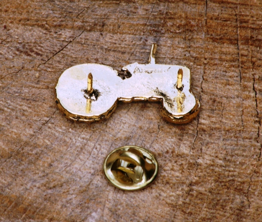 Vintage Tractor Gold Plated Pin Lapel Badge TE20 Farming - Etsy