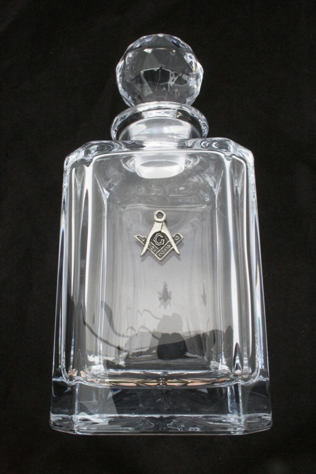 Masonic Cut Crystal Glass Whiskey Decanter Masonic Christmas Gift Wa - Etsy