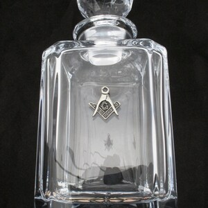 Masonic Cut Crystal Glass Whiskey Decanter Masonic Christmas Gift Wa - Etsy