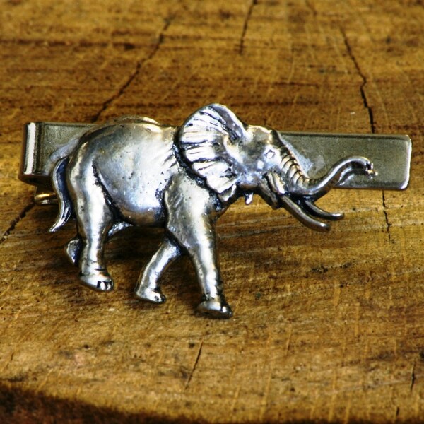Elephant Tie Clip - Etsy