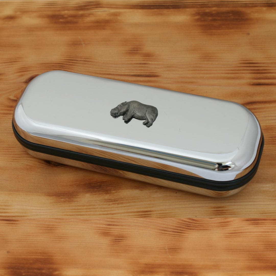 Safari Animals Glasses Spectacle Case Chrome Personalised Free ...