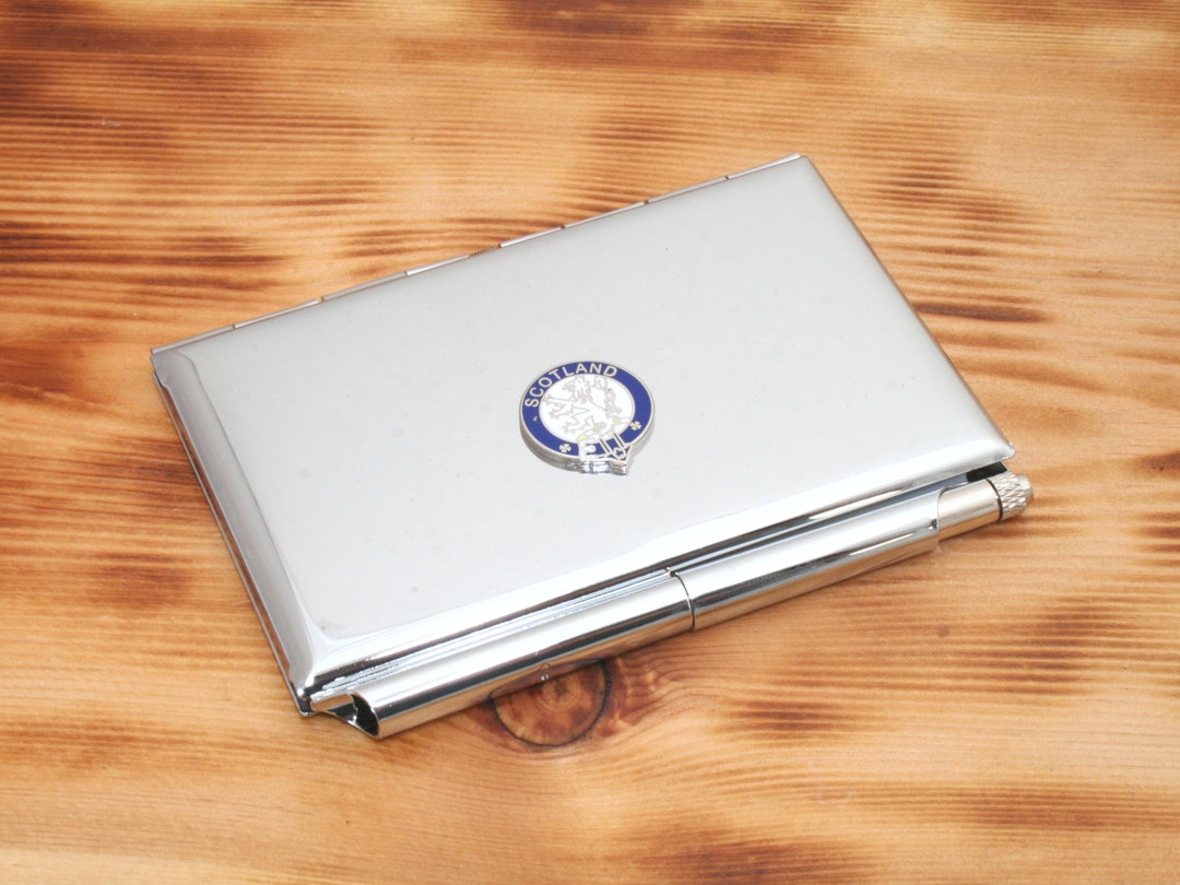 Clan Crests Metal Notepad Memo Card Holder With Personalised Free ...