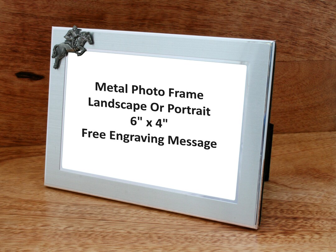 Horse Jumping Eventing Photo Picture Frame Father's Day Gift Landscape ...