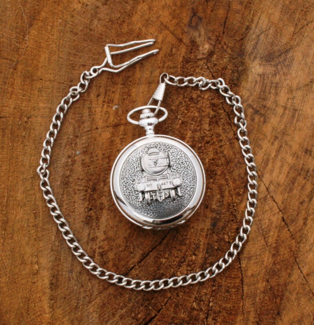Flying Scotsman Locomotive Design Pocket Quartz Watch Pewter - Etsy