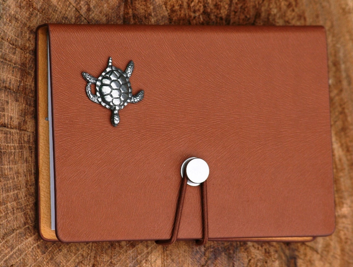 Turtle KR Pewter Design A6 Notebook Pocket Size Notepad Ideal - Etsy
