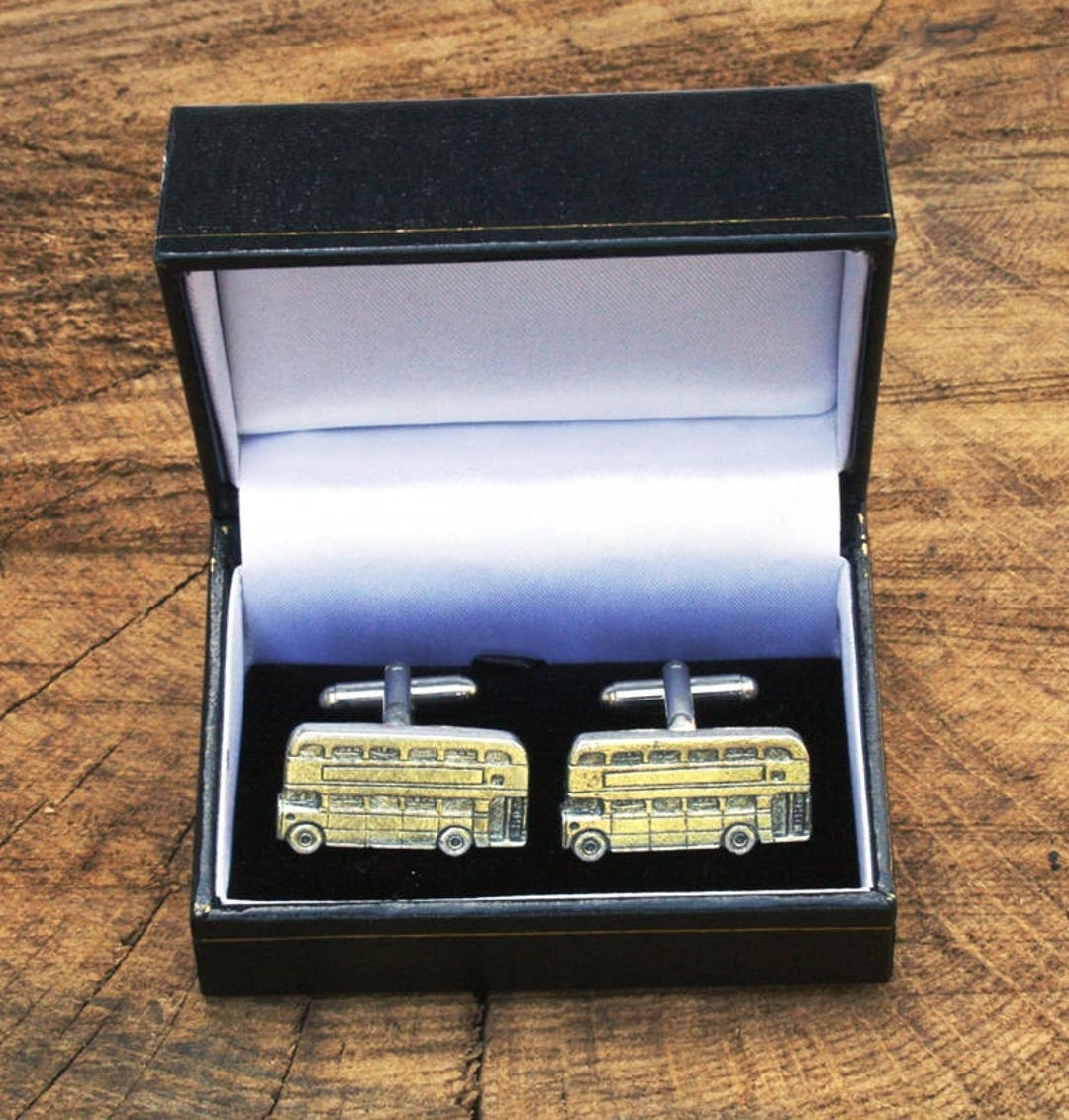 London Bus Cufflinks Pewter UK Handmade Bus Driver Christmas - Etsy