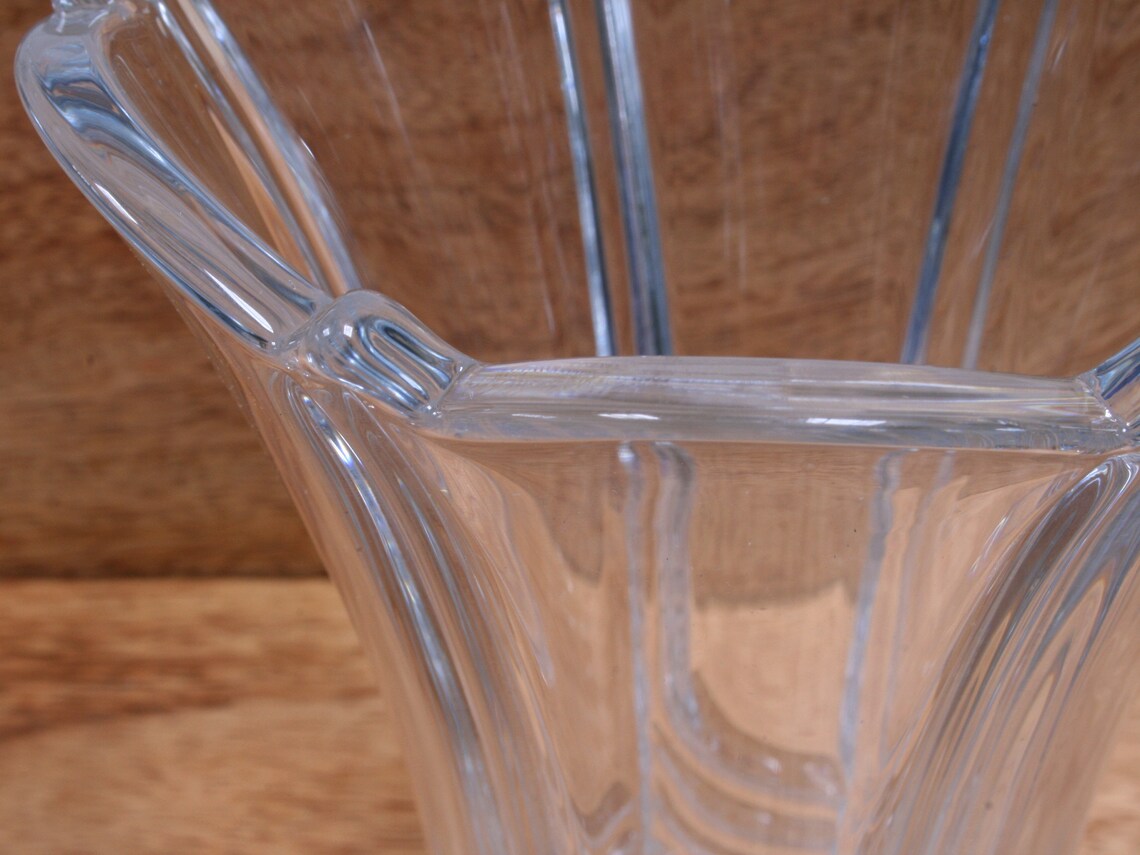 Mods & Punks Table Flower Vase Fluted Cut Crystal Glass Vase Scooter ...