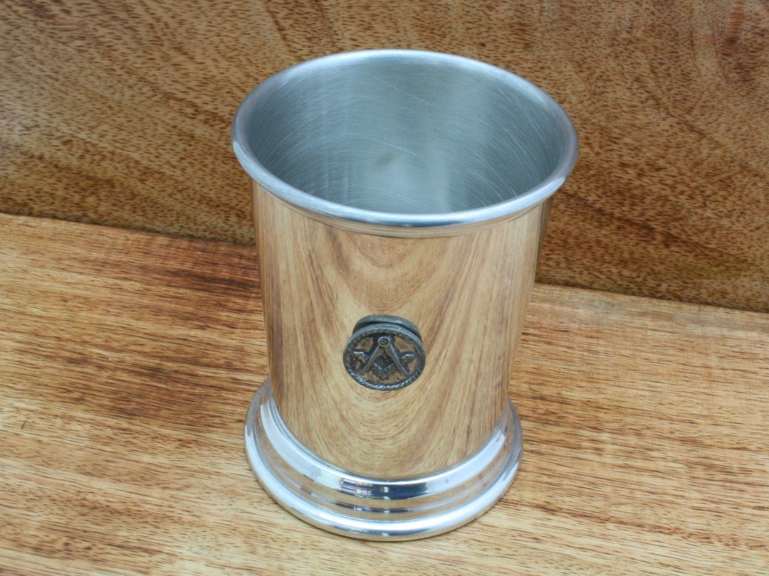 Masonic and Templar Mint Julep Cup English Pewter Personalised Free ...