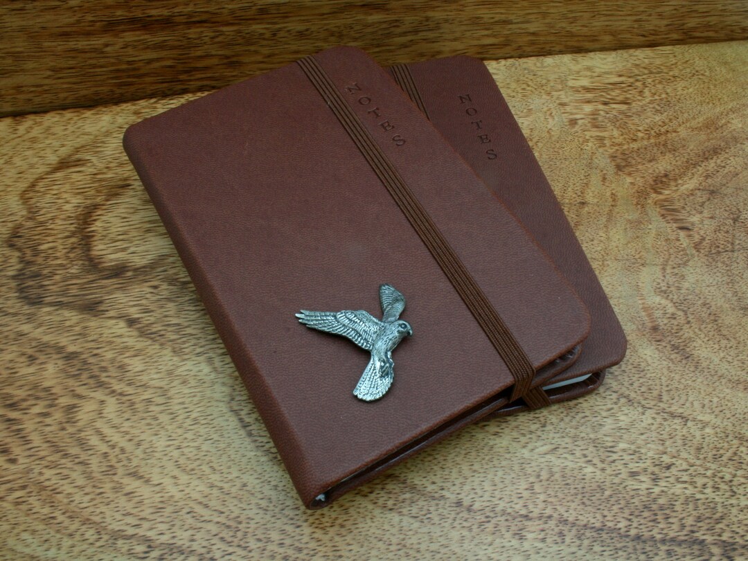 Birds of Prey Pair of A5 or A6 Notebooks Black, Brown, Grey or Blue ...