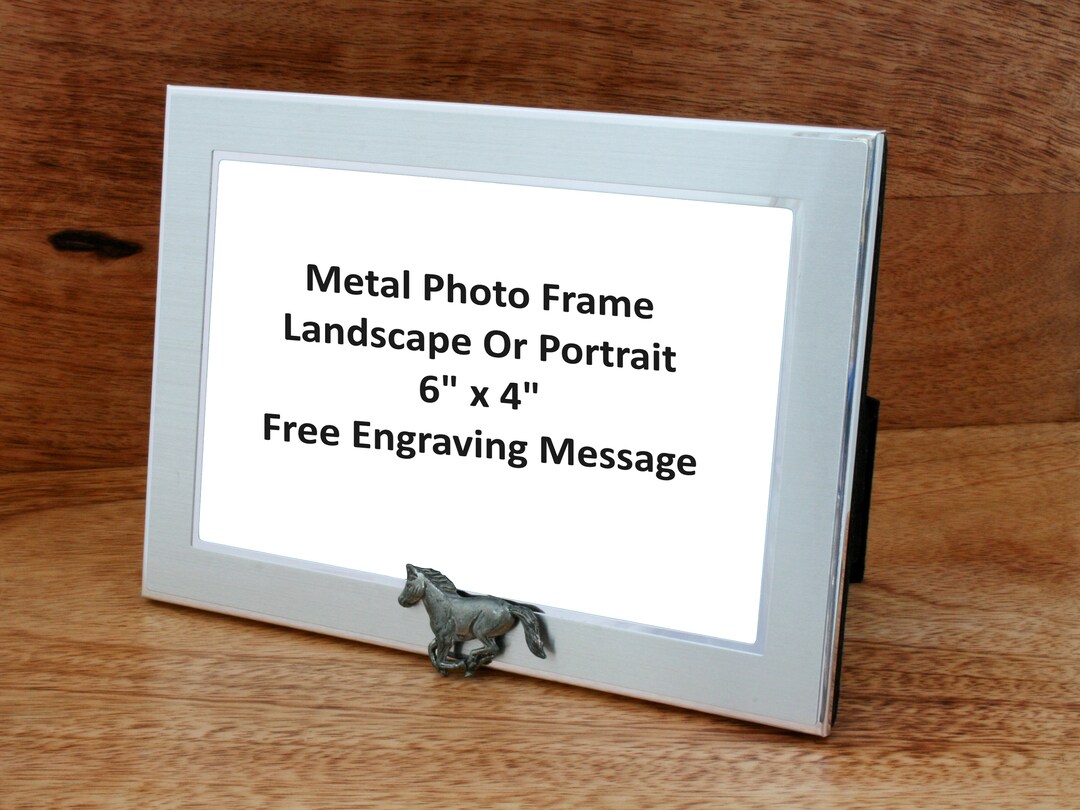 Horse Galloping Photo Picture Frame Father's Day Gift Landscape or ...