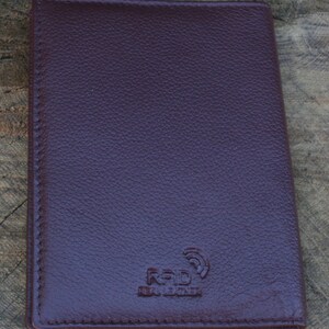 T-rex Whole Real Leather Passport Case RFID Black or Burgundy | Etsy