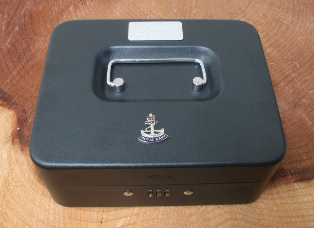 Royal Navy Regiments Money Box Combination Cash Float Safe Removable ...