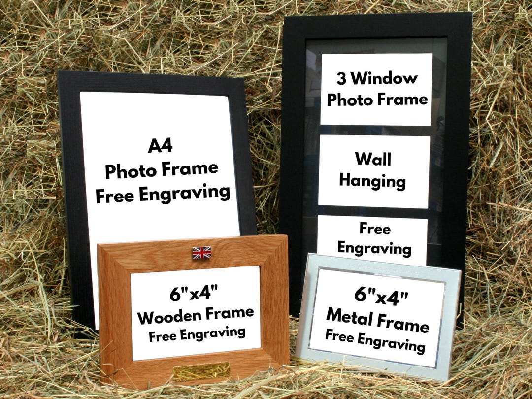 Flags of the World Personalised Wood or Metal Picture Frame - 4"x6 ...