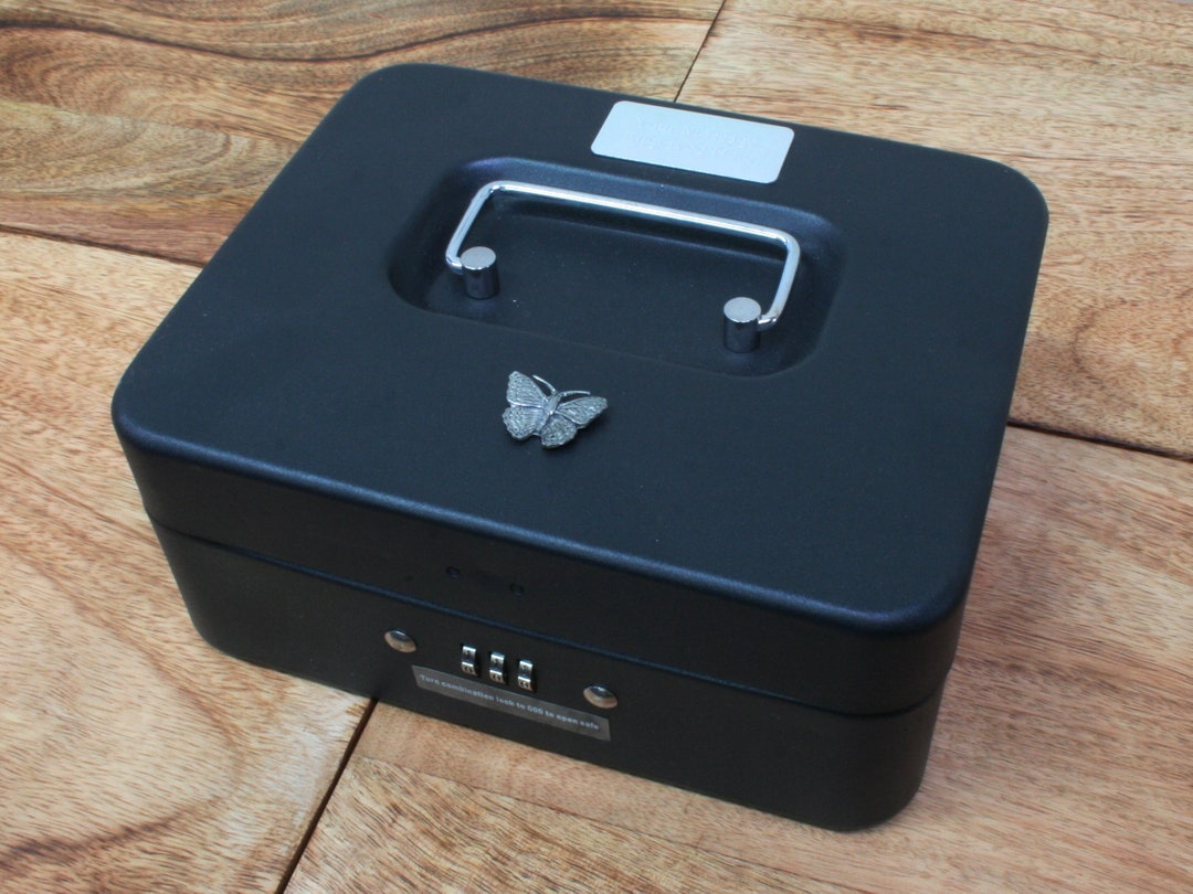 Insects & Bugs Money Box Combination Cash Safe Removable Tray ...