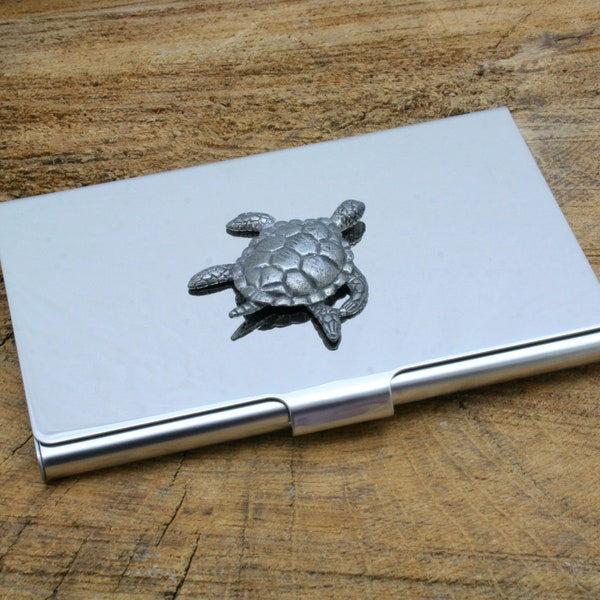 Sea Turtle Business Card Holder - Etsy
