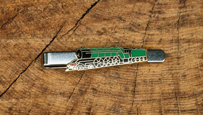 Flying Scotsman Tie Clip Tack Slide UK Handmade Train Gift 135 | Etsy