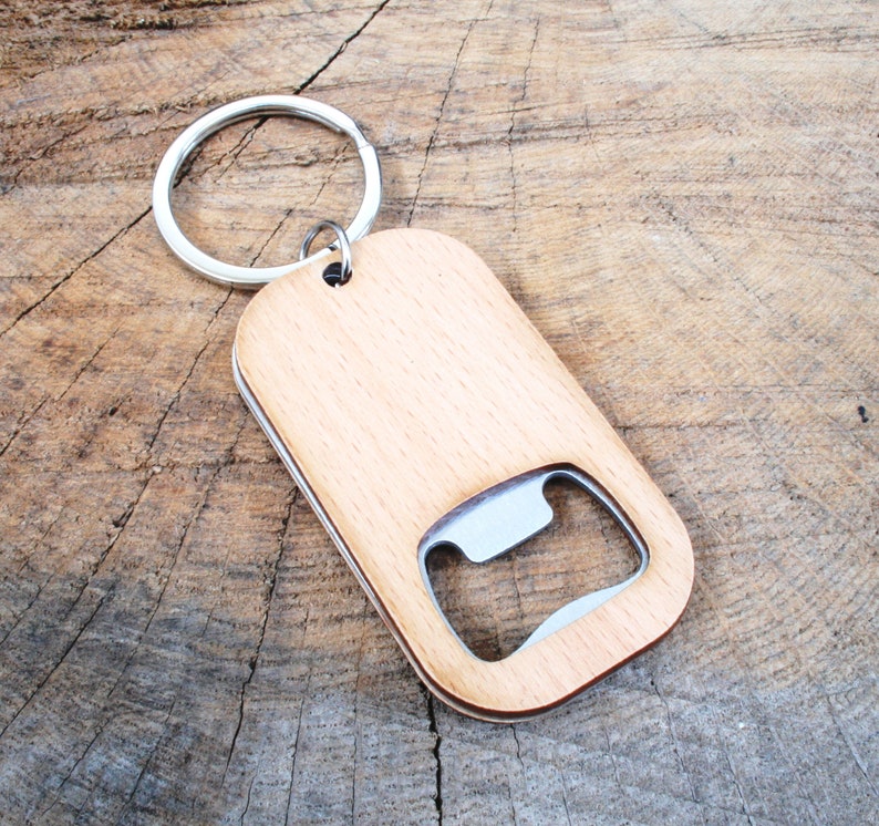 Clay Shooting Keyring Bottle Opener Wooden Stainless Steel Key Chain ...