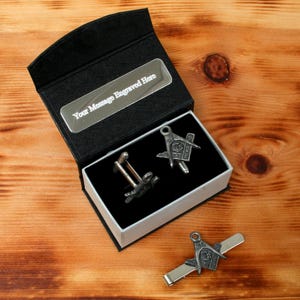 Masonic and Templar Cufflinks and Tie Clips Pewter UK Handmade Masonry ...