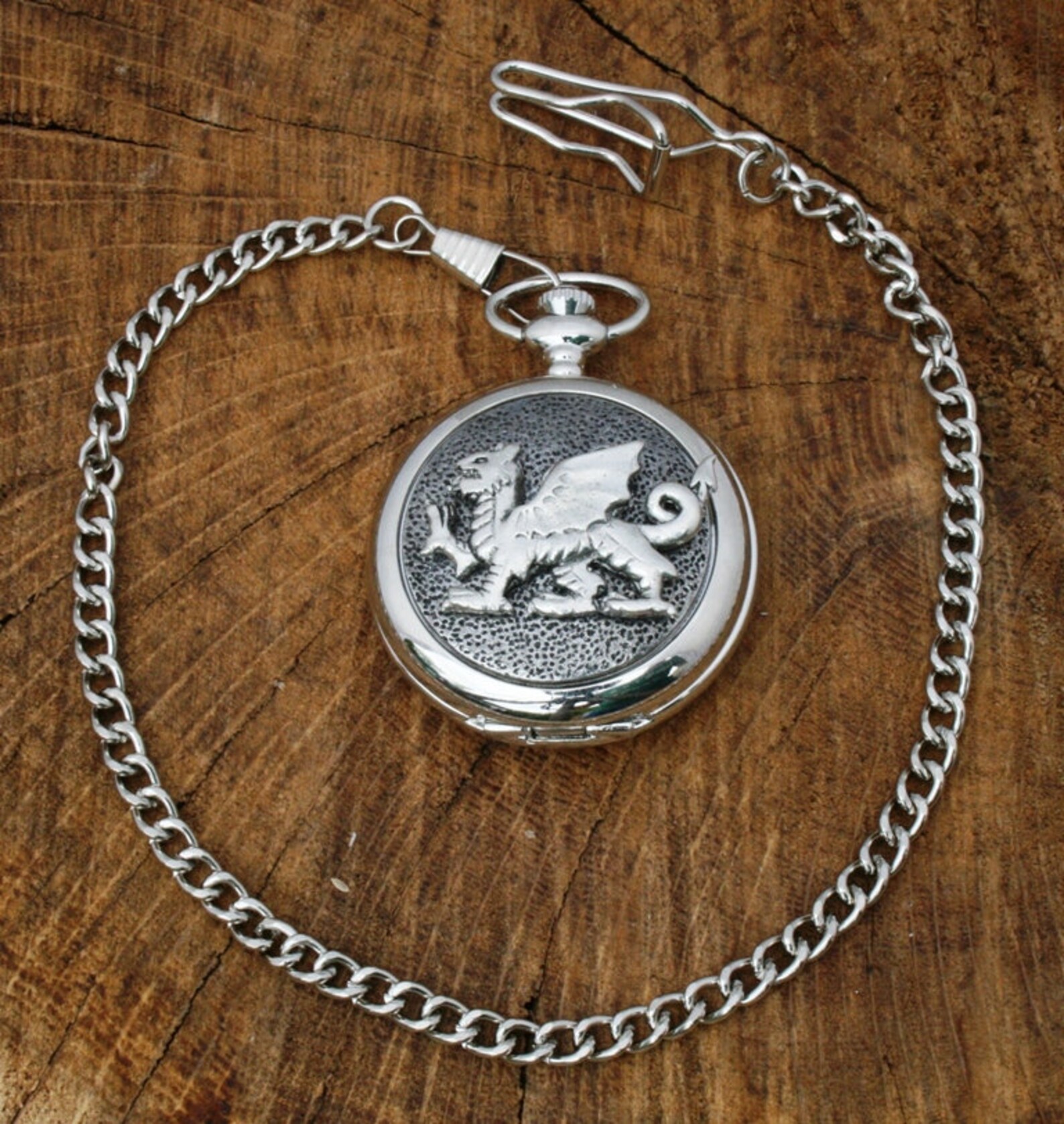Welsh Dragon Pocket Watch Collectable Pewter Engraved Welsh - Etsy Ireland