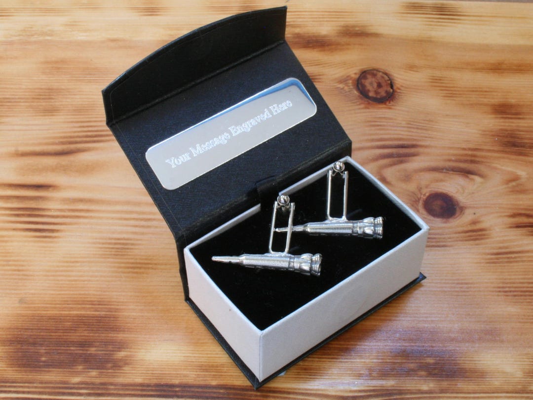 Space Rocket Cufflinks Pewter UK Handmade Space Father's Day Gift 419 ...