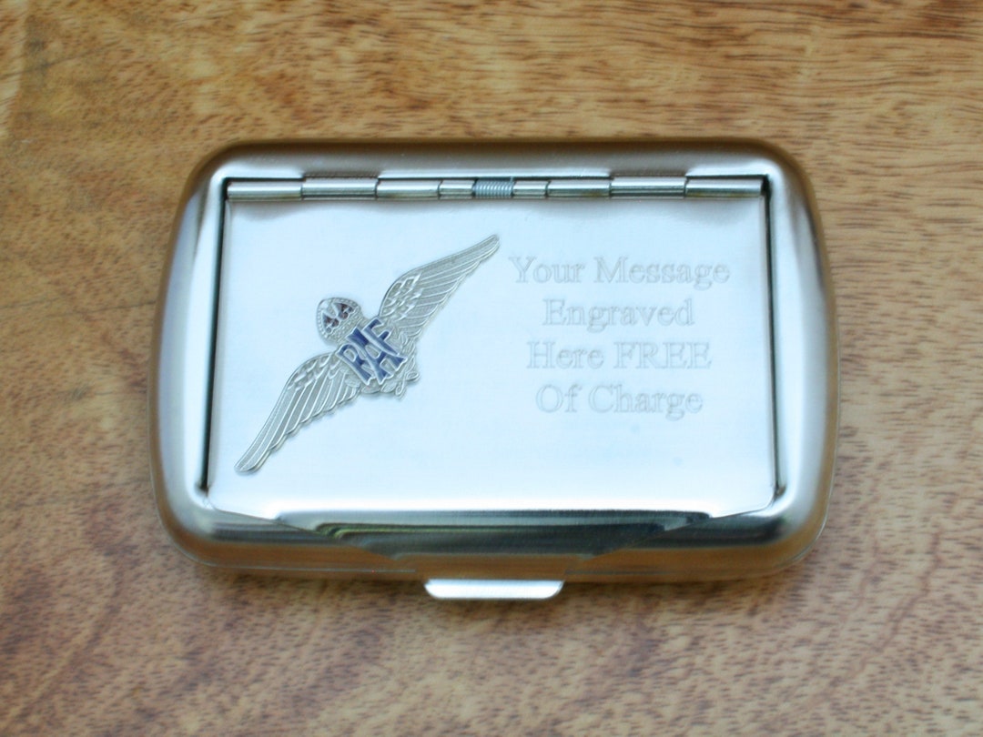 RAF Regiments Tobacco Tin Hand Rolling Cigarette Tin Personalised Free ...