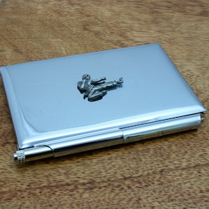 Martial Arts Metal Notepad Memo Card Holder With Personalised Free ...