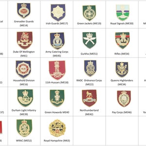 British Military Regiments Cribbage Board Wooden Two Sizes Crib League ...