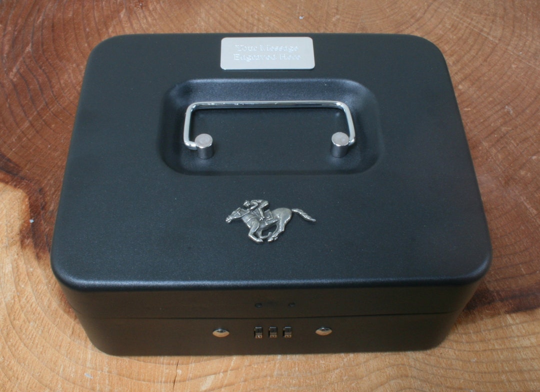 Horse Racing Money Box Combination Cash Float Safe Removable Tray ...