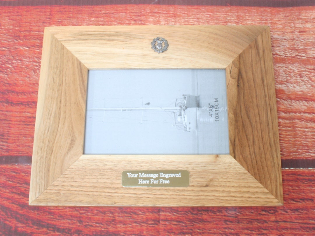 Scottish Thistle Oak Wood Frame 6x4 Landscape or Portrait Scottish ...