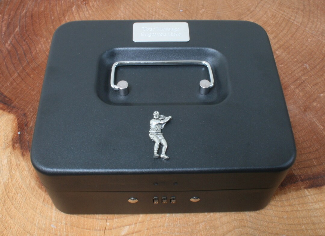 Traditional Sports Money Box Combination Cash Float Safe Removable Tray ...