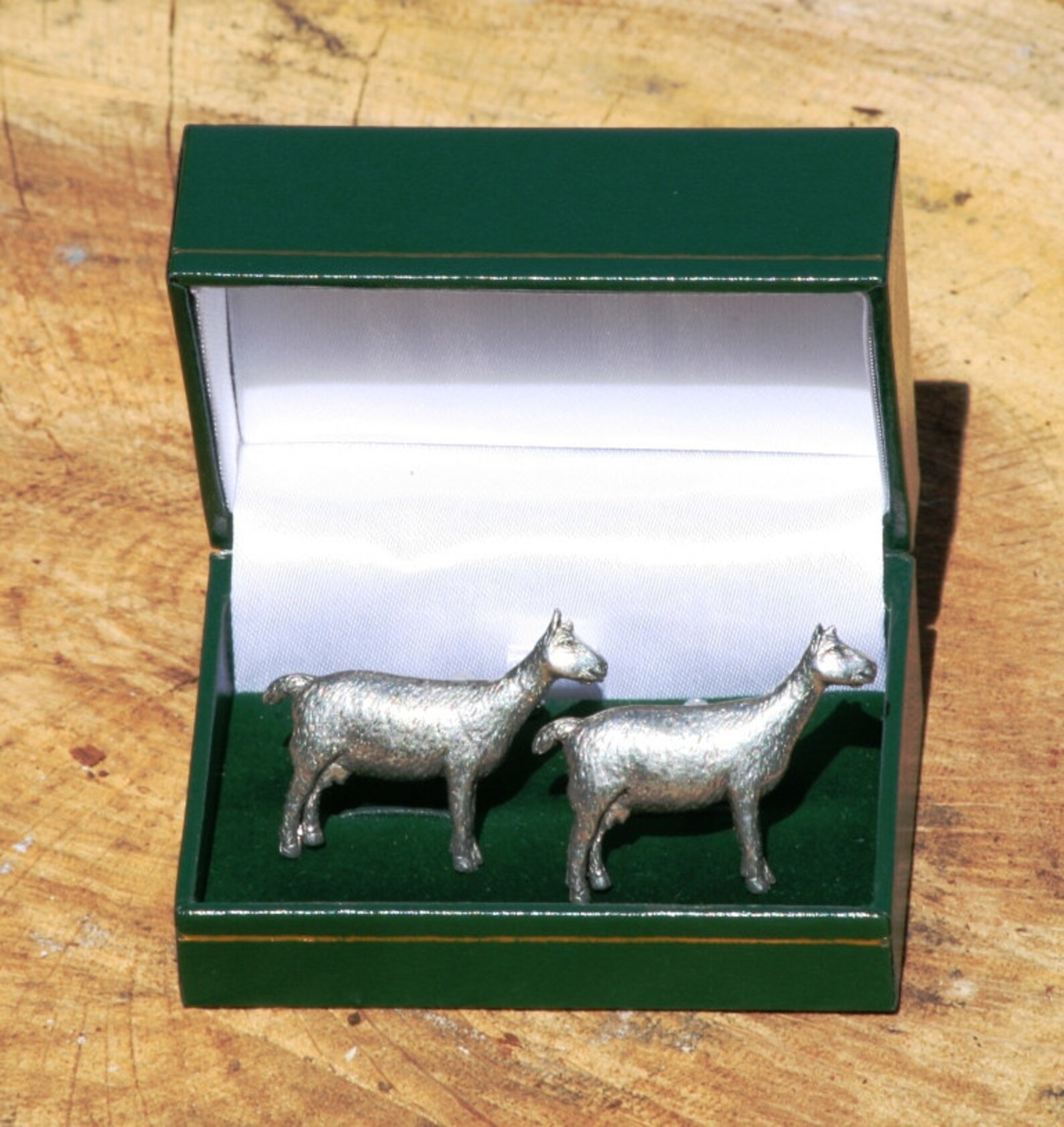 Goat Cufflinks & Tie Slide Clip Mens Farming Gift Set UK | Etsy