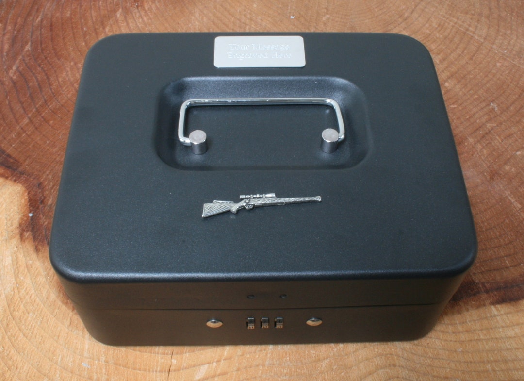 Shotguns and Rifles Money Box Combination Cash Float Safe Removable ...