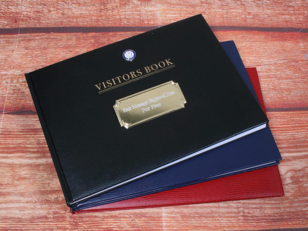 Clan Crests Visitor Book Company Check in Book Parking Book Guest Book ...