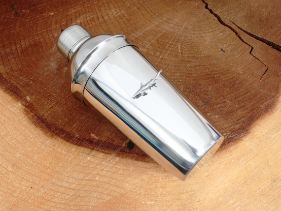 Shark Cocktail Shaker Mixer With Built in Strainer Barware - Etsy