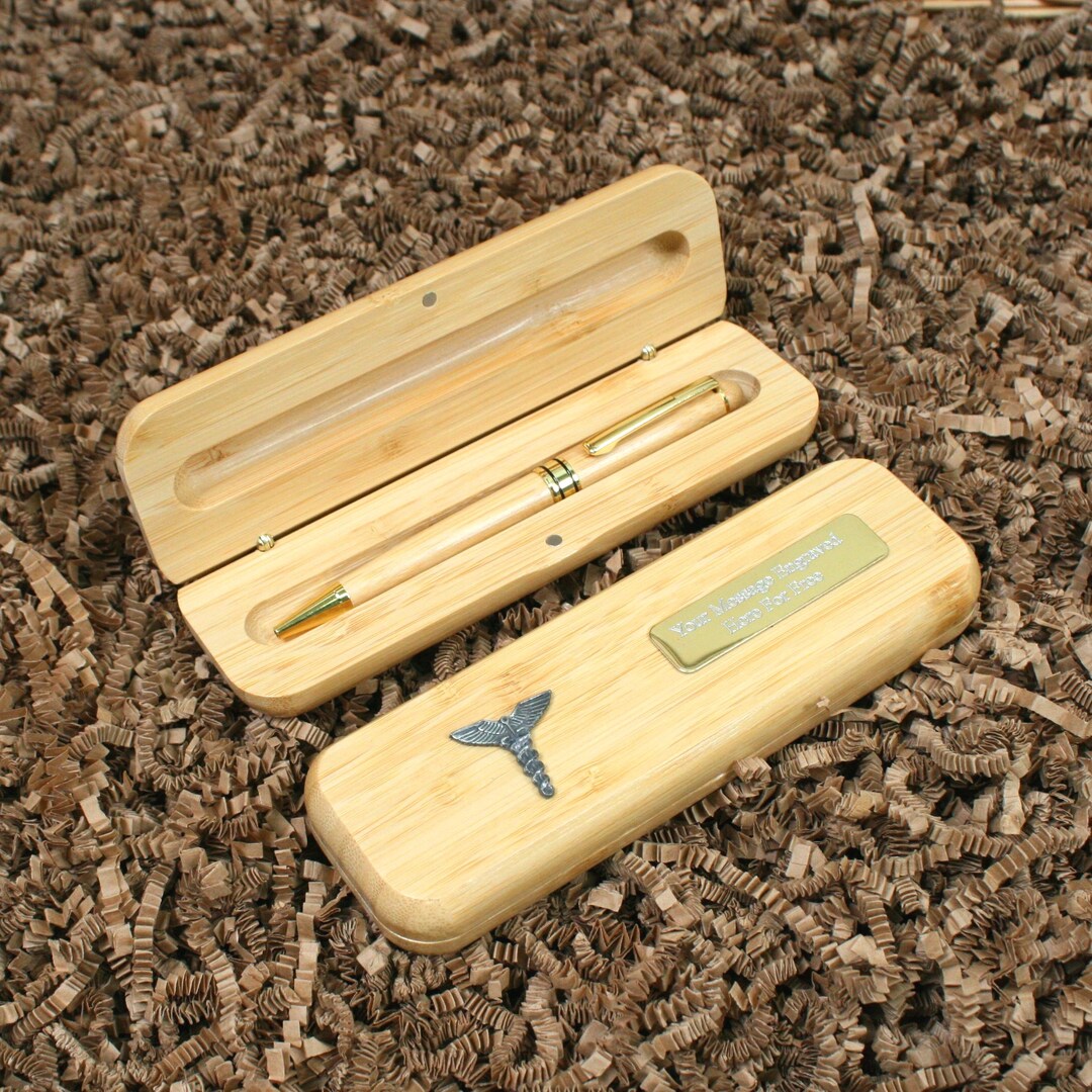 Greek Mythology Luxury Wooden Pen Case With Matching Pen Free Engraving ...