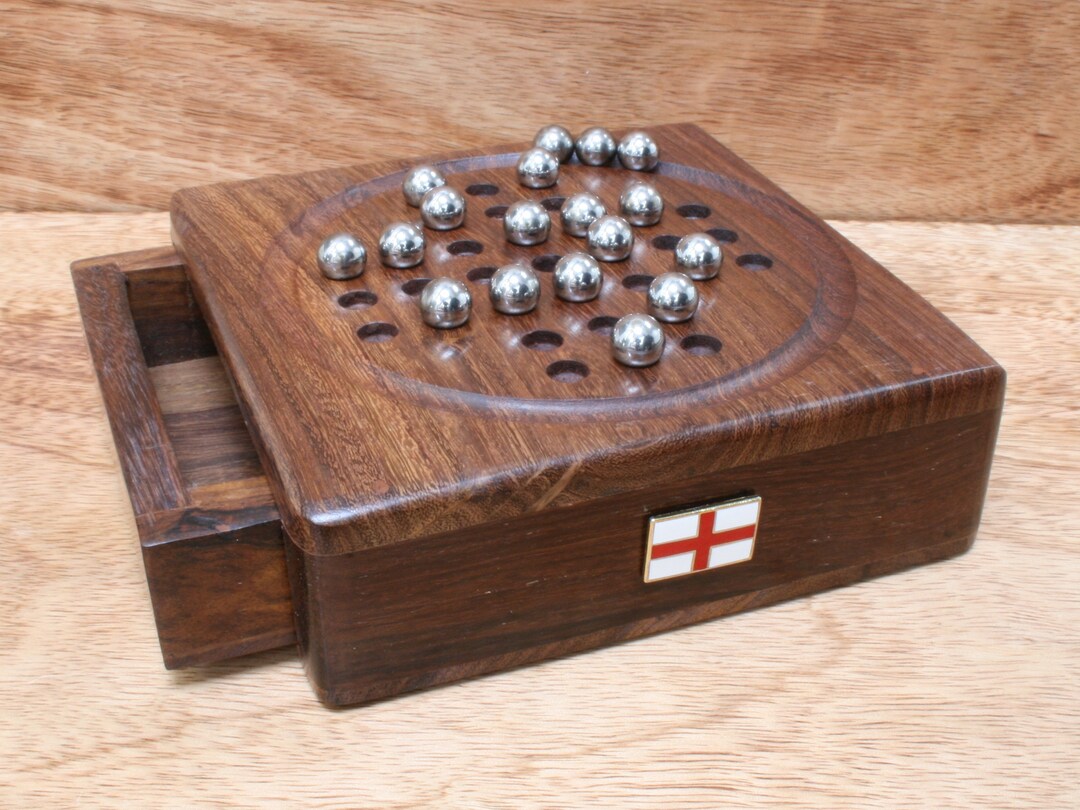 Flags of the World Wooden Solitaire Set With Steel Balls Personalised ...