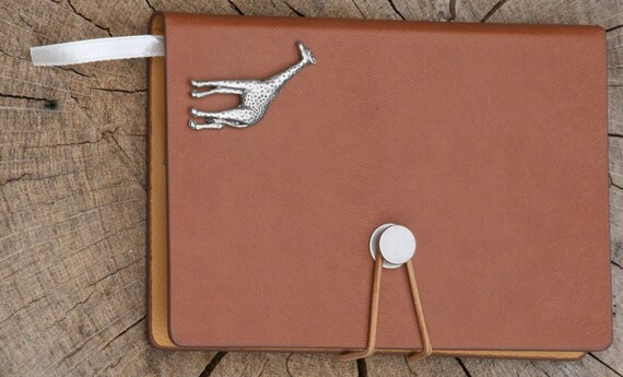 Giraffe Pewter Design A 6 Notebook Pocket Size Notepad Ideal | Etsy