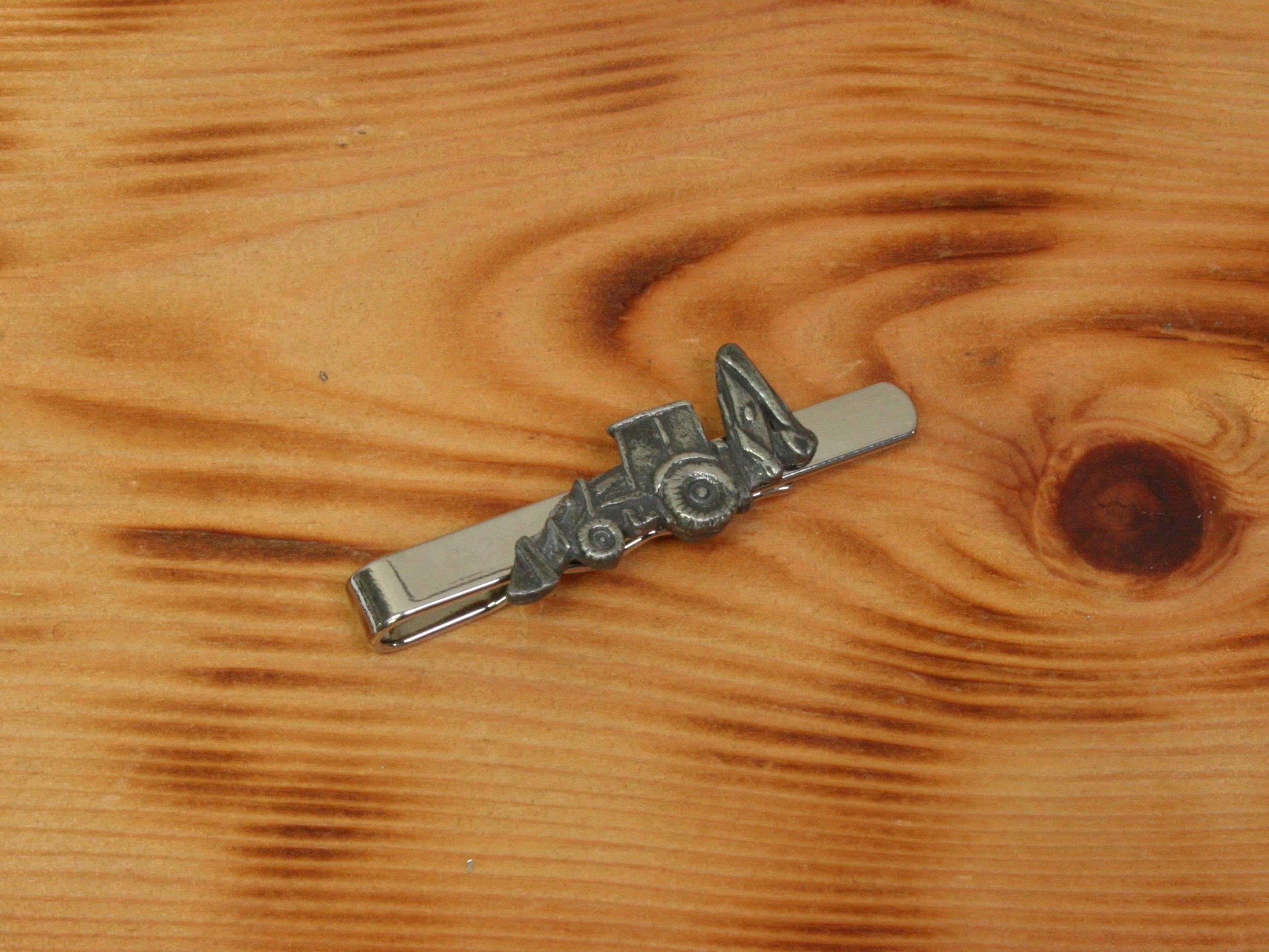 Digger Tie Clip Tack Slide Bar UK Handmade Construction Christmas Gift ...